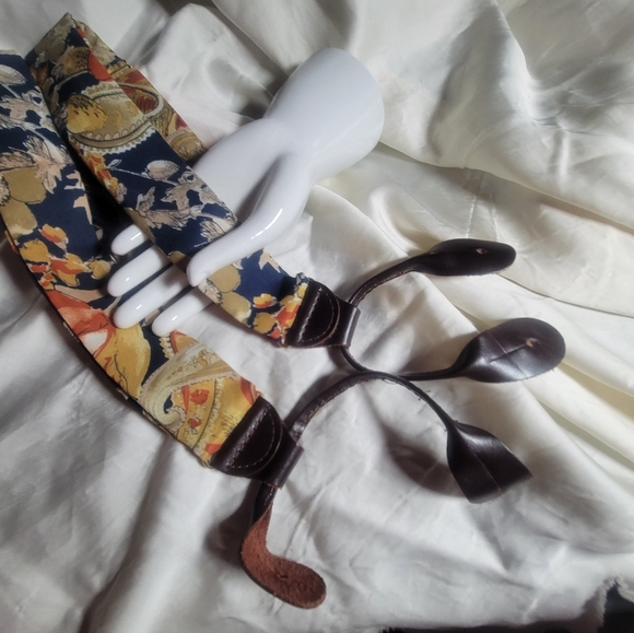 German | Accessories | Vintage German Floral Suspenders | Poshmark